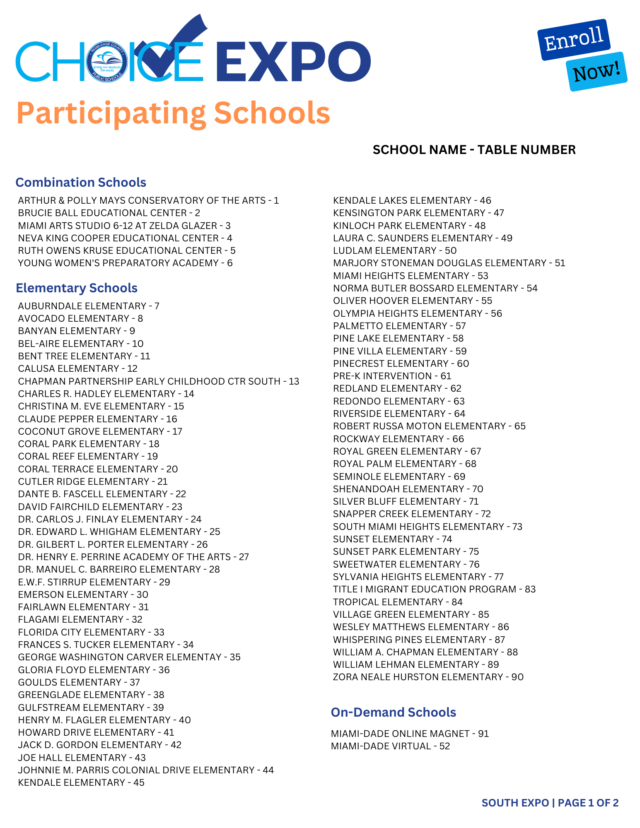Parent Choice Expo – Innovation and School Choice